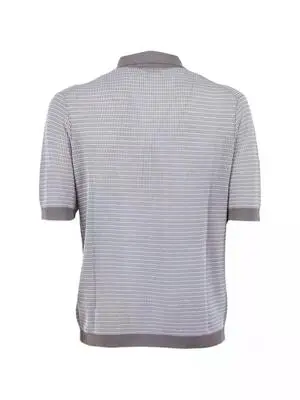 BALLANTYNE Short-sleeve Polo Shirt - Grey