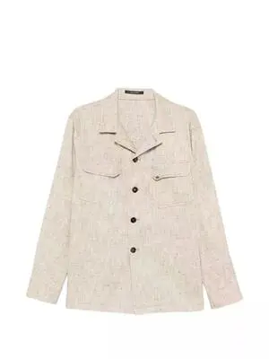 Tagliatore Button Pocket Shirt - Neutrals