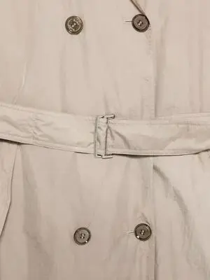 MOORER Cleopatra Belted Double-breasted Trench Coat - Neutrals