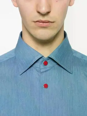 Kiton Patch-pocket Snap-button Shirt