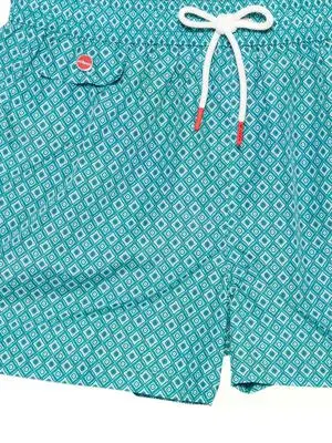 Kiton Geometric Swim Shorts