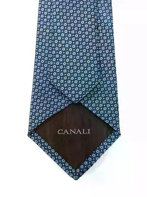 Canali Patterned Neck Tie