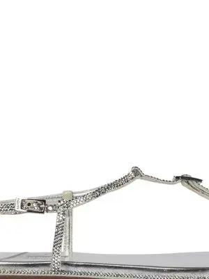 LE SILLA Sahara Flat Sandals - Silver