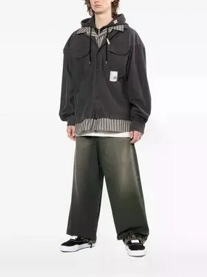 Mihara Yasuhiro Striped Hooded Jacket