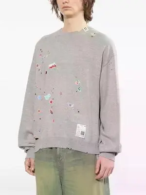 Mihara Yasuhiro Graphic-appliqué Sweater