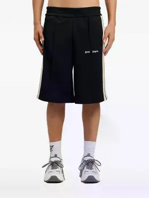 Palm Angels Logo-embroidered Track Shorts - Black