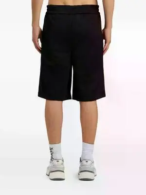 Palm Angels Logo-embroidered Track Shorts - Black
