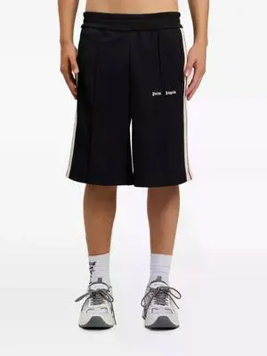 Palm Angels Logo-embroidered Track Shorts - Black