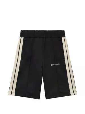 Palm Angels Logo-embroidered Track Shorts - Black