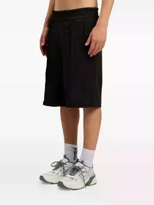 Palm Angels Curved Logo Track Shorts - Black