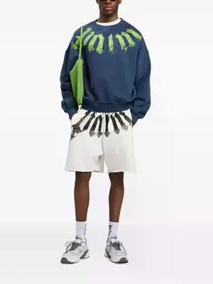 Palm Angels Oversized Logo Sweatshirt - Blue
