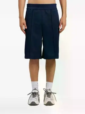 Palm Angels Curved Logo Track Shorts - Blue