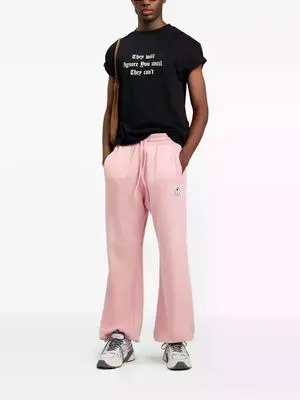Palm Angels Print Ribbed T-shirt - Black