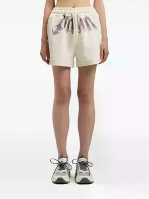Palm Angels Raw Edge Hem Shorts For Women