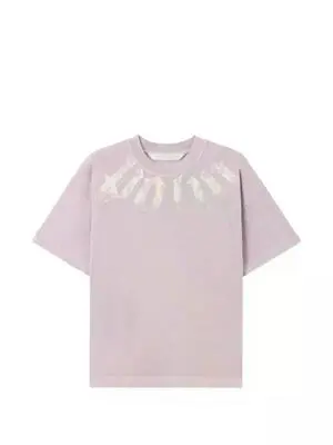 Palm Angels Neck-logo Loose T-shirt - Purple