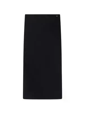 Armani Exchange Logo-detail Pencil Maxi Skirt - Black