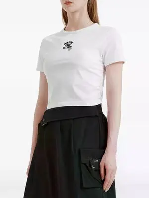 Izzue Graphic-detail Cotton T-shirt - White