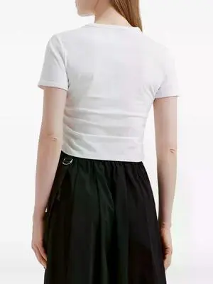 Izzue Graphic-detail Cotton T-shirt - White