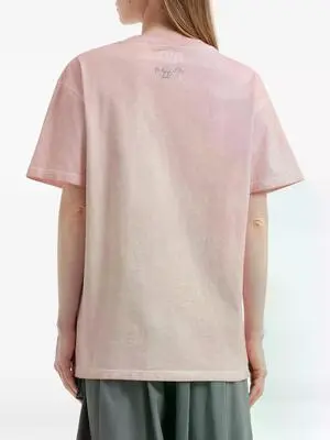 Izzue Lettering Print T-shirt - Pink