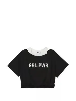Izzue Layered-design T-shirt - Black