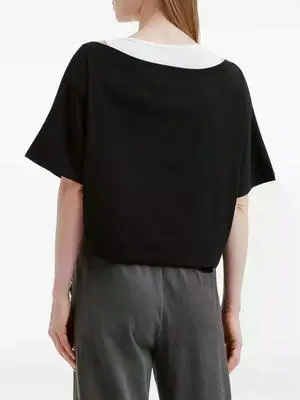 Izzue Layered-design T-shirt - Black