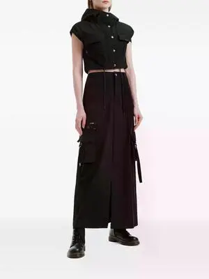 Izzue Flap-pocket Maxi Skirt Set