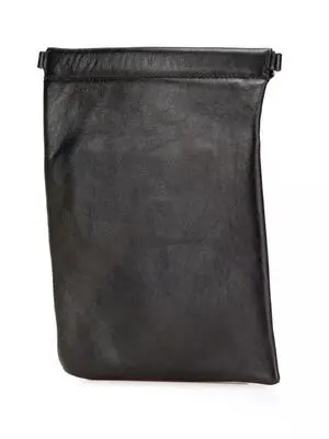Saint Laurent 2022 Antiqued Lambskin Sid Flat Crossbody Bag