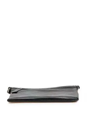 Saint Laurent 2022 Antiqued Lambskin Sid Flat Crossbody Bag