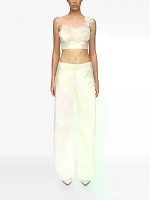 David Koma Floral Appliqué Trousers