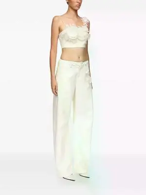 David Koma Floral Appliqué Trousers