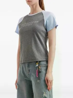 MINI CREAM Polka-dot T-shirt