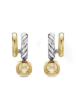 David Yurman Dy Mercer® Color Two Row Drop Earrings - Silver
