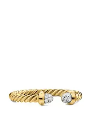 David Yurman Micro Cablespira® Flex Ring - Gold