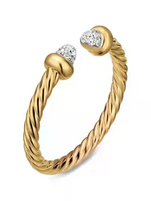 David Yurman Micro Cablespira® Flex Ring - Gold