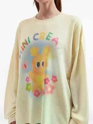 MINI CREAM Graphic-print Sweater - Neutrals