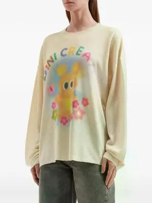 MINI CREAM Graphic-print Sweater - Neutrals