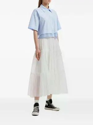 TOUT A COUP Striped Layered Shirt