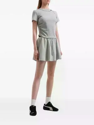 MINI CREAM Chain-embellished T-shirt - Grey