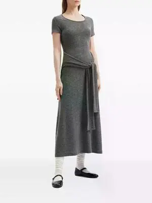 TOUT A COUP Tie-waist Short-sleeve Dress
