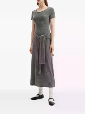 TOUT A COUP Tie-waist Short-sleeve Dress