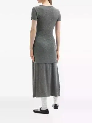 TOUT A COUP Tie-waist Short-sleeve Dress