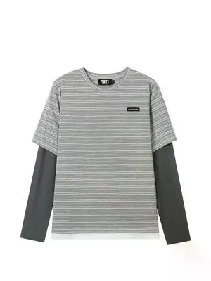 MINI CREAM Layered Long Sleeve T-shirt