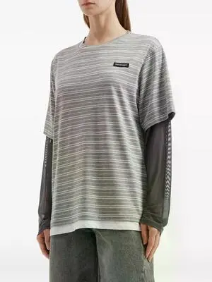 MINI CREAM Layered Long Sleeve T-shirt
