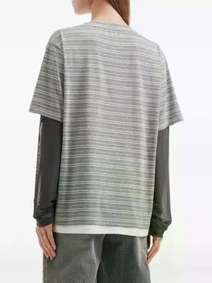 MINI CREAM Layered Long Sleeve T-shirt