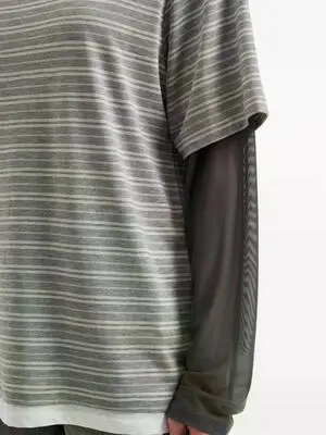 MINI CREAM Layered Long Sleeve T-shirt