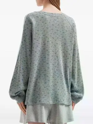 MINI CREAM Floral-print Long-sleeve T-shirt