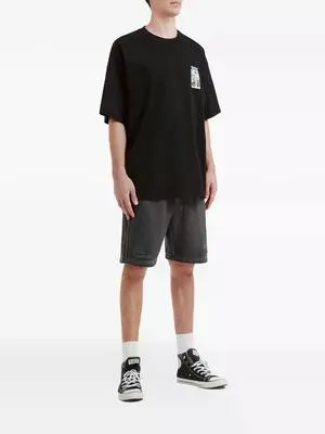 MUSIUM DIV. Round Neck Graphic T-shirt - Black