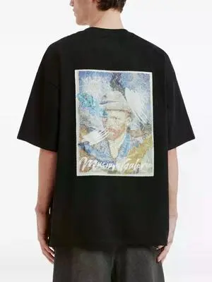 MUSIUM DIV. Round Neck Graphic T-shirt - Black