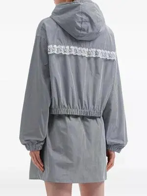 MINI CREAM Zip-up Hooded Jacket