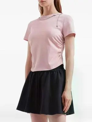 MINI CREAM Chain-embellished T-shirt